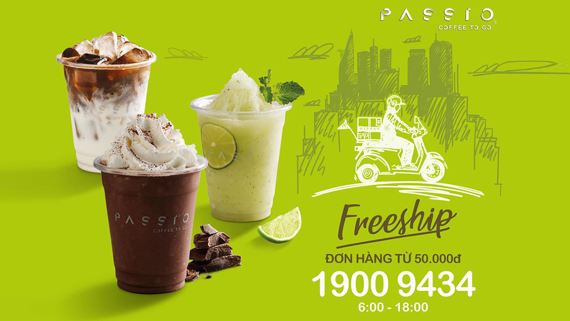 Passio Coffee - Giảm 10% tổng hóa đơn - AEON Việt Nam