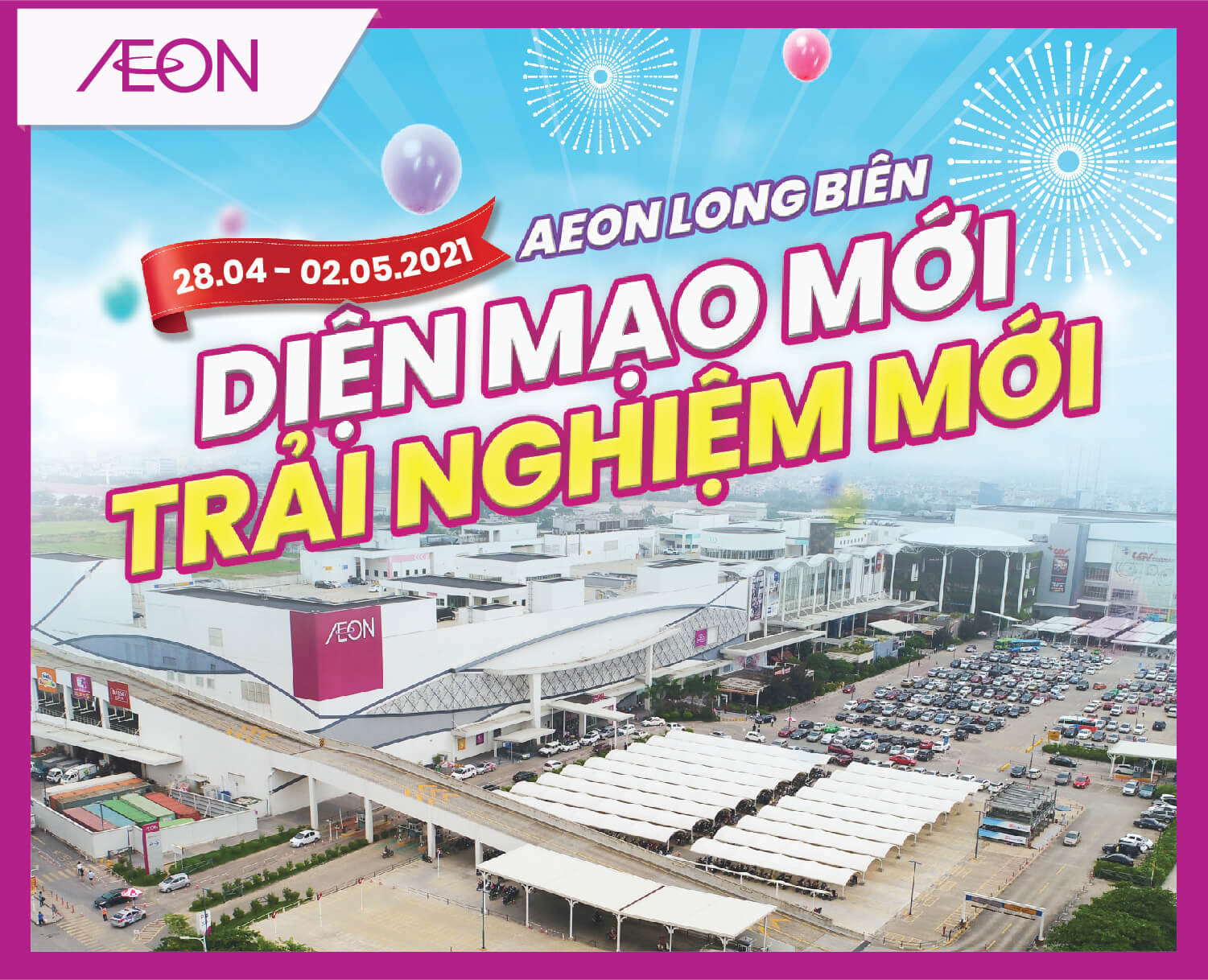 AEON LONG BIÊN: DIỆN MẠO MỚI – TRẢI NGHIỆM MỚI