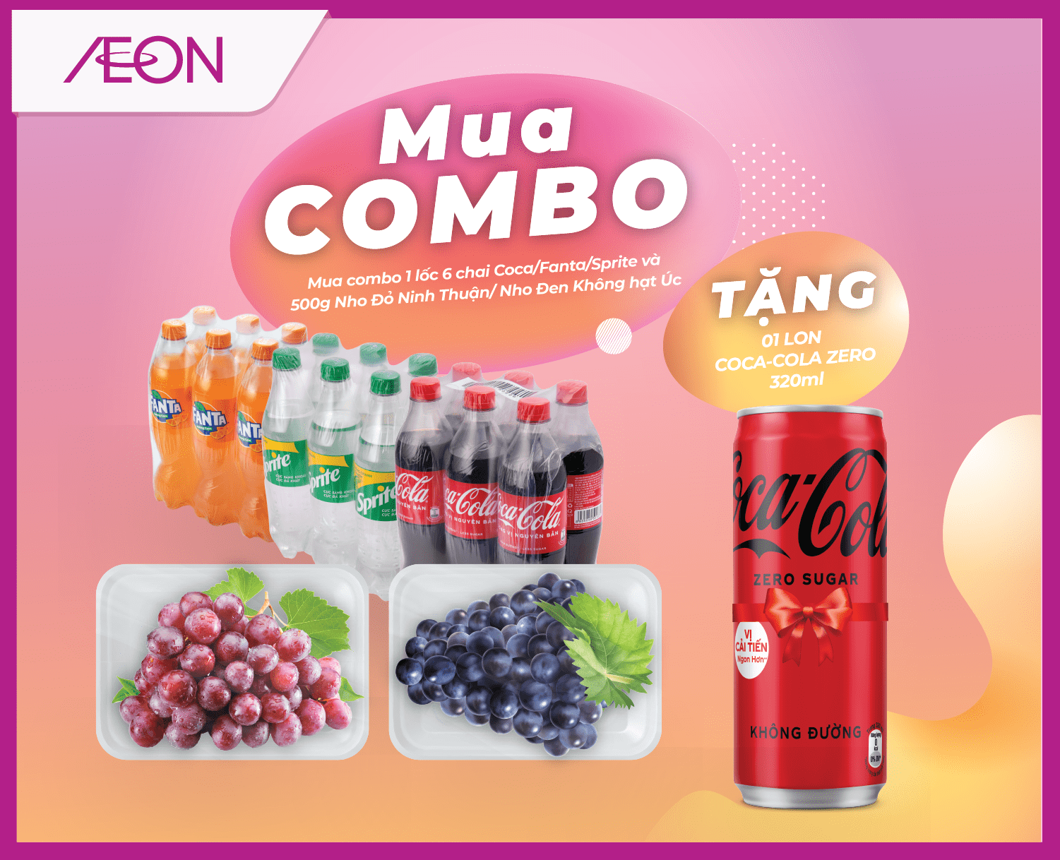 ƯU ĐÃI NƯỚC GIẢI KHÁT TỪ COCA-COLA - AEON Việt Nam